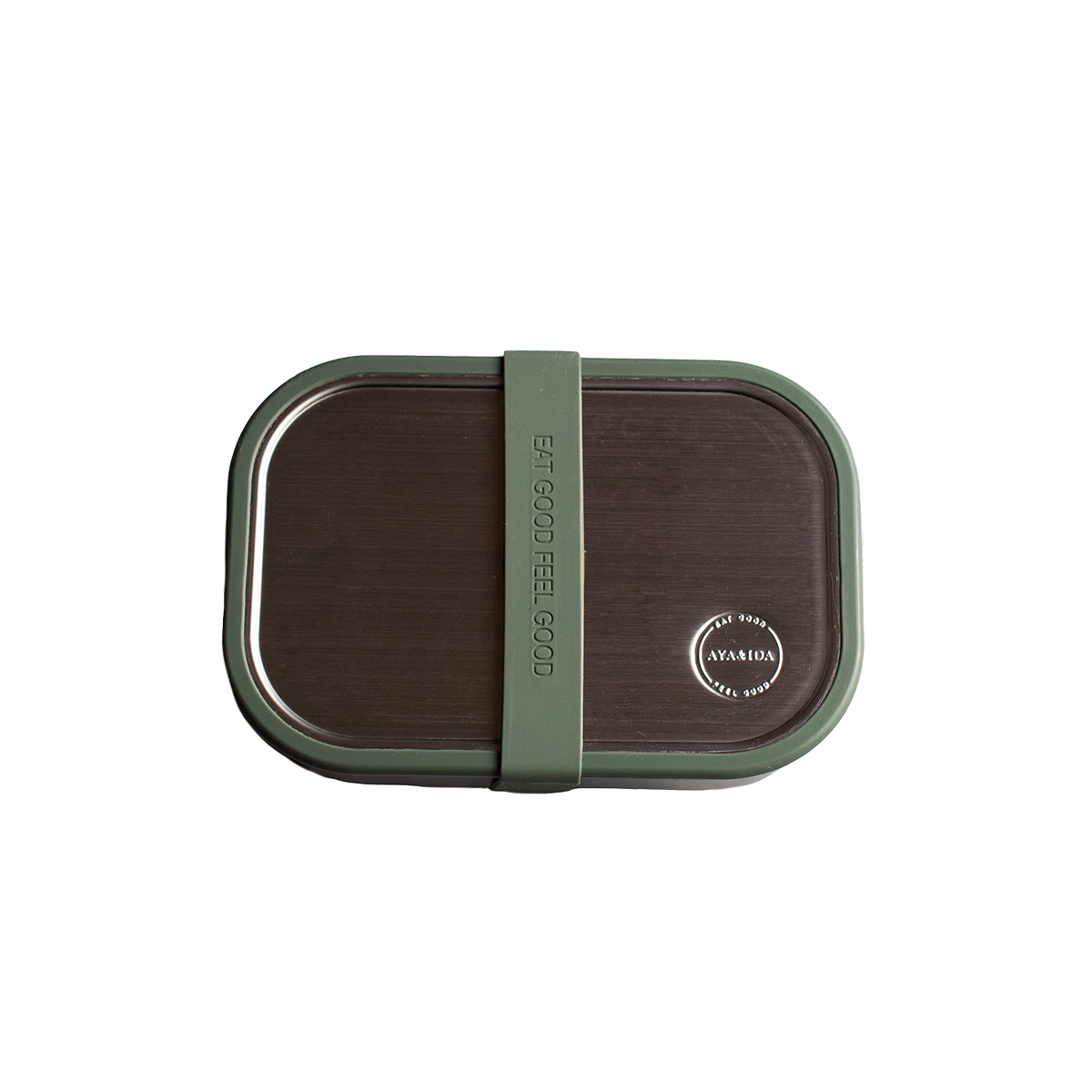 AYA&IDA Lunch Box madkasse i stål - 1000 ml - Tropical Green